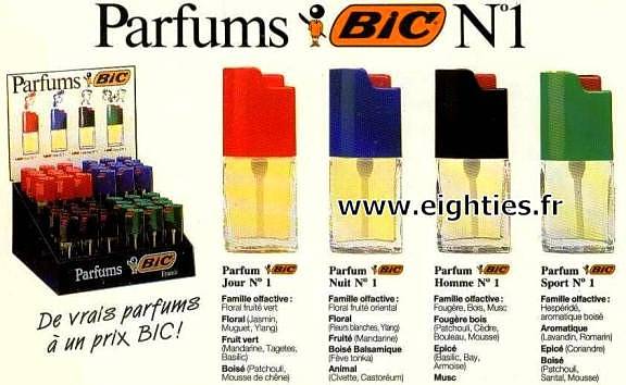 1988 : Le flop des parfums BIC ... (Briquets de parfum) - Eighties.fr